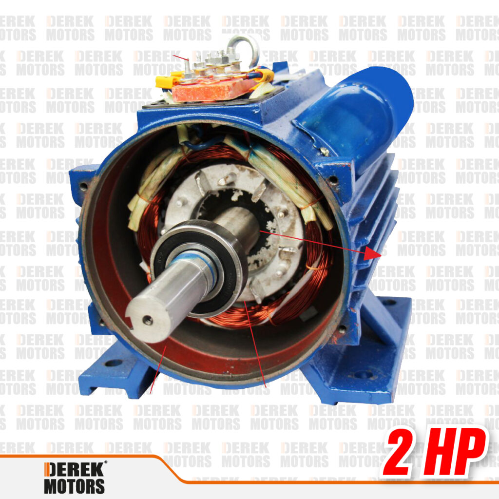 Motor Monofásico en alta | Derek Motors | DCU1-90L-2 - Power Acoustik