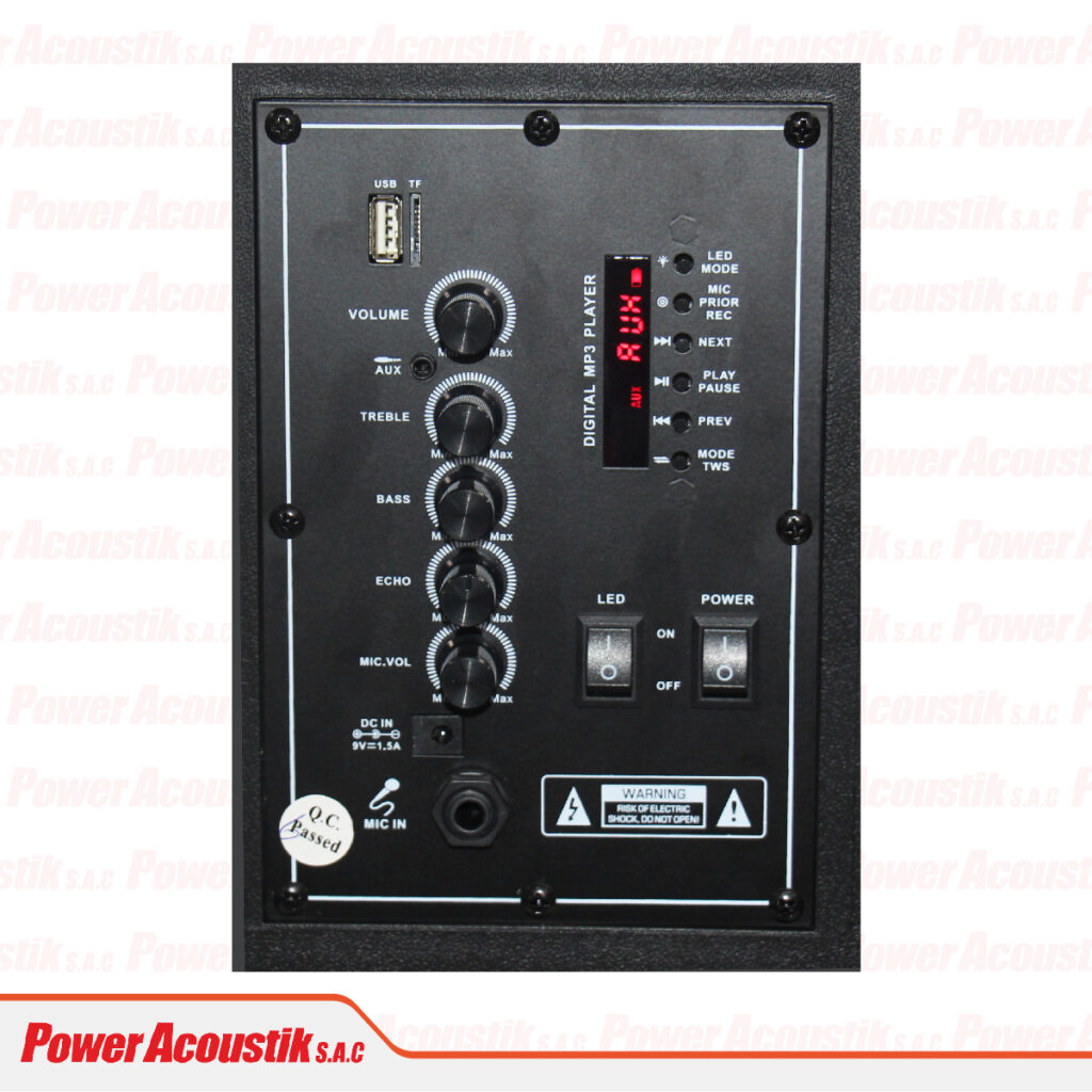 CABINA ACTIVA 12”, Ritmico BLUETHOOT,ECO. CONTROL, FM. 2 Microfono ...