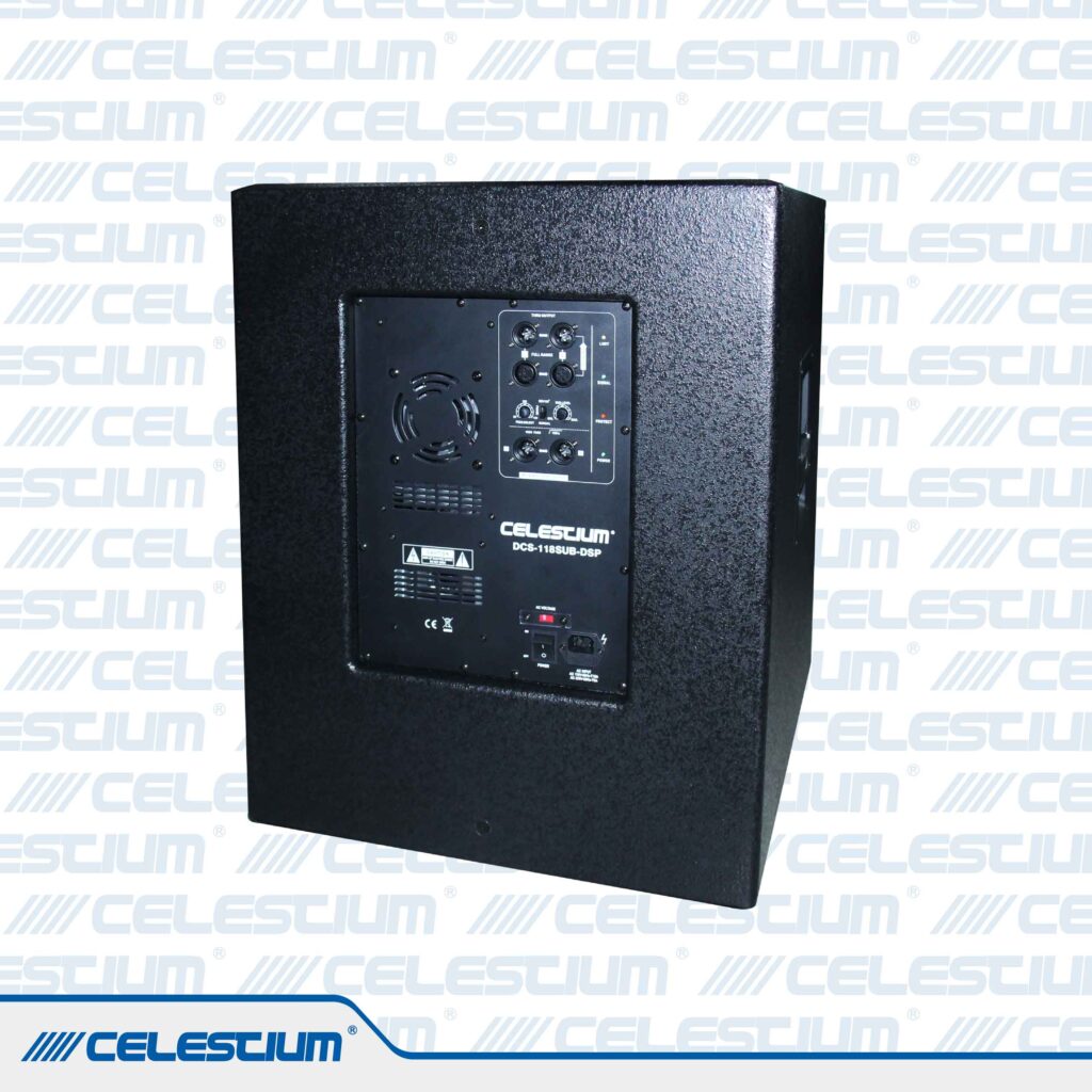 DCS-118SUB-DSP/ CABINA CORRUGADA 18" DSP, CELESTIUM - Power Acoustik