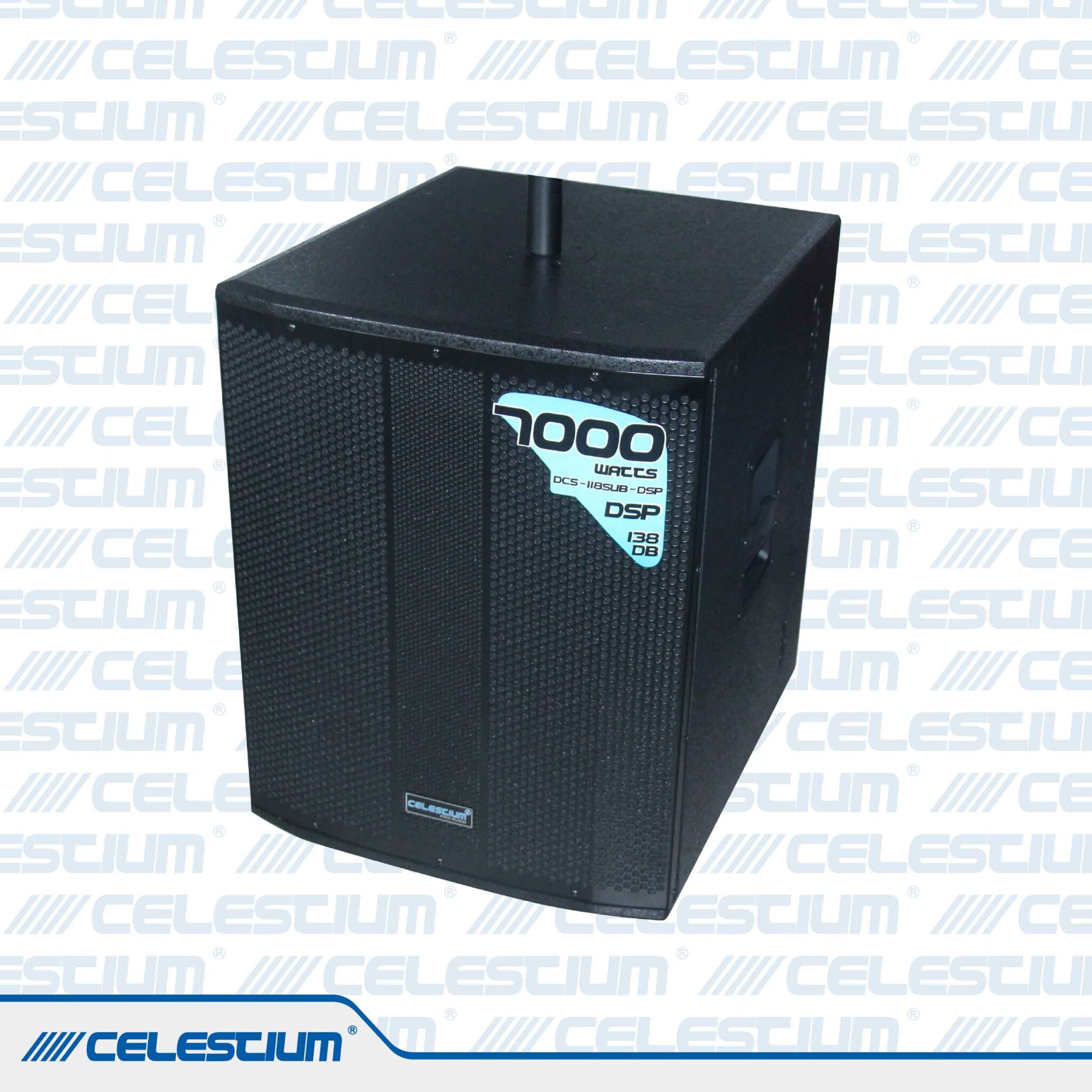 DCS-118SUB-DSP/ CABINA CORRUGADA 18" DSP, CELESTIUM - Power Acoustik